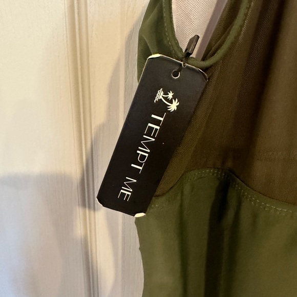 tempt me | Swim | Womens One Piece Halter Mesh High Neck Bathing Suit ...